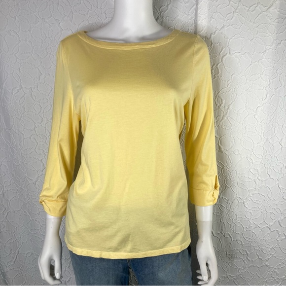 Karen Scott | Tops | Karen Scott Yellow Top | Poshmark